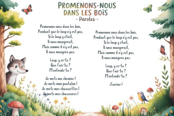 Promenons-Nous Dans Les Bois | Paroles De La Célèbre Chanson Du Loup ...