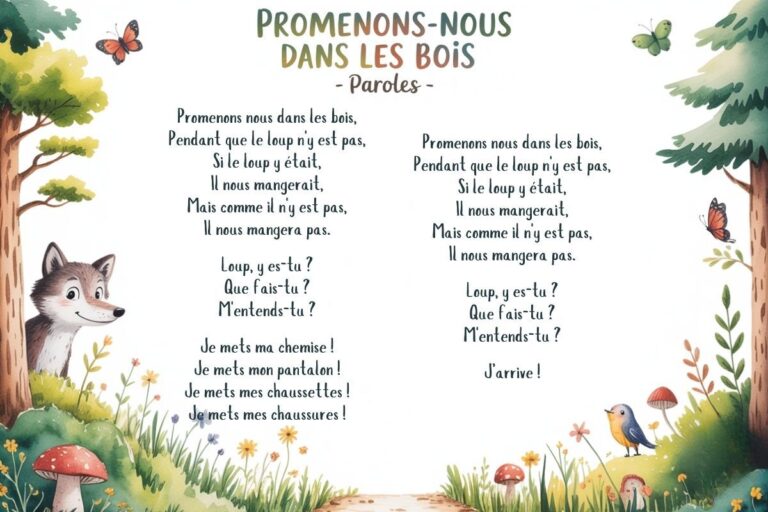 Promenons-Nous Dans Les Bois | Paroles De La Célèbre Chanson Du Loup ...